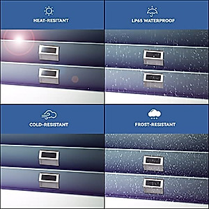 Aselpida Solar Fence Lights, 6 Pack Solar Step Lights, Deck Lights Outdoor Waterproof, Stainless Steel Stair LED Lights for Garden Yard Patio Deck (Cool White)