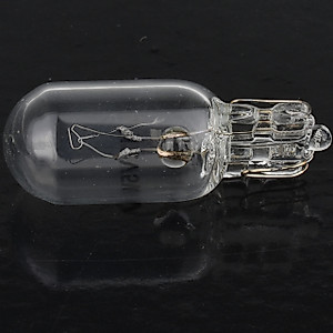 Diximus Landscape Light Bulbs 5W - Krypton 12V T3-1/4 Small Light Bulb Low Voltage Wedge Base Bulbs W5W for Landscape, RV and Cabinet Lighting T10 Clear Bulbs - 10 Pack