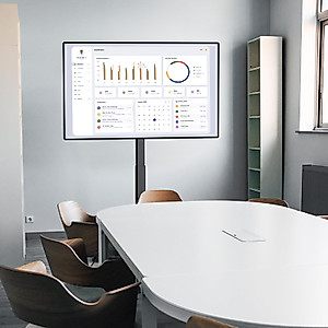 WALI TV Floor Stand for 32-70inch TVs up to 88lbs, Universal Floor TV Stand Mount, Swivel and Height Adjustable Tall TV Stand with Tempered Glass Base and Shelf for Living Room,Bedroom,Office(TVDVD-6)