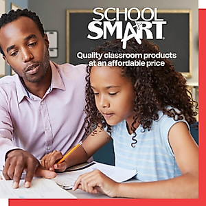 School Smart Washable Art Markers, Conical Tip, Red, Pack of 12