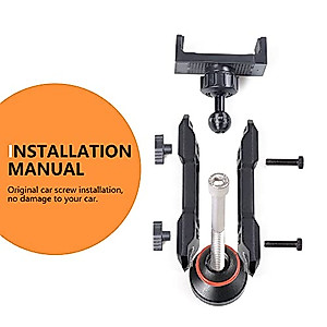 RERPRO Dash Phone Mount Holder for 2021 2022 2023 New Ford Bronco 2/4 Door Interior Accessories Dashboard Cell Phone Stand 360° Adjustable Smartphone Bracket Black