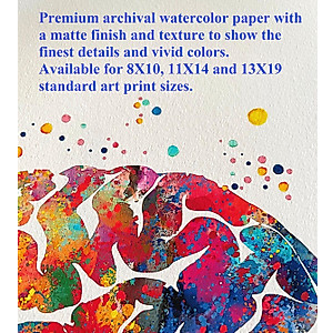 Dignovel Studios 8X10 Unframed Oxytocin Molecule Love Molecule Symbol Chemistry Watercolor Art Print Poster Housewarming Wall Giclee Office Home Decor DN537