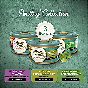 Purina Fancy Feast Medleys Poultry Collection Wet Cat Food Variety Pack - (30) 3 oz. Cans