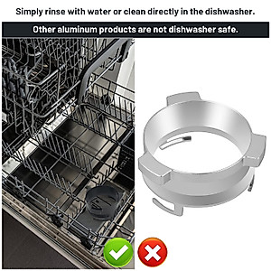 54mm Dosing Funnel for Breville Barista Portafilters, Hands-Free Coffee Accessrioes Dishwasher Safe, Black