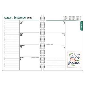 Big Ambitions | 2023 6.9 x 9.8 Inch Weekly Karma Planner | Thicker and Bigger than Average Planner | Brush Dance | Artwork Motivation Inspiration