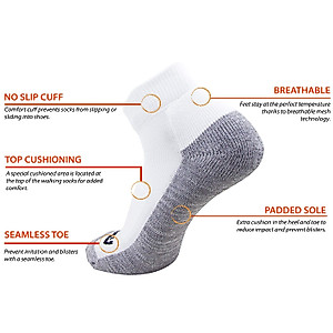 Pure Athlete Comfort Padded Walking Socks – Ultra-Comfortable Anti-Blister Sock