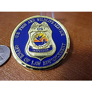 US Fish and Game Wildlife Service NC SC Ga Inspector Challenge Coin