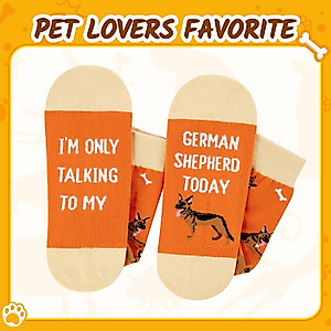 Zmart Novelty Unisex German Shepherd Socks for Women Men, Crazy German Shepherd Gifts Silly Fun Funny Socks