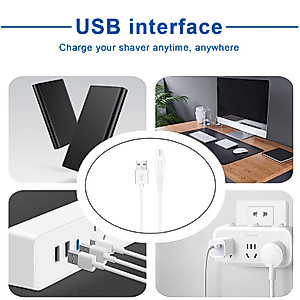 XCLBTFDC Legs Razor Charger Cord for Finishing Touch Flawless Legs Shaver Charger or Flawless Charger 5V Flawless Legs Hair Remover Charger Cord