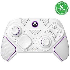 PDP Victrix Pro BFG Wireless Gaming Controller for Xbox Series X|Series S, Xbox One, and Windows 10/11, Dolby Atmos Audio, Remappable Buttons, Customizable Triggers/Paddles/D-Pad, PC App, White