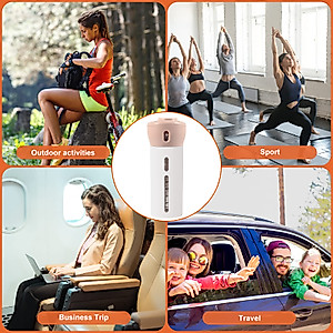 CHIVENIDO 4 in 1 Travel Dispenser, 2 Pack Travel Shampoo and Conditioner Dispenser, Refillable Travel Bottles for Toiletries, Muti Pump Bottle Toiletry Bottles for Traveling