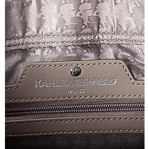 Karl Lagerfeld Paris Womens Hb Satchel, Almd/Khk/Slvr, One Size US