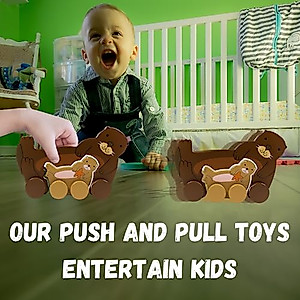 Jack Rabbit Creations Inc Big & Little Wooden Push Toy Otter