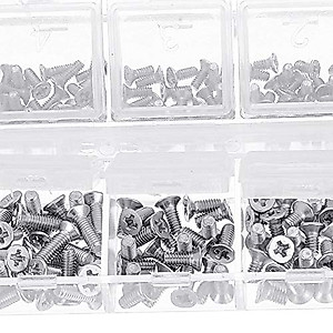 NLXTXQC 240Pcs 304 Stainless Steel Screw Flat Head Notebook Laptop Repair