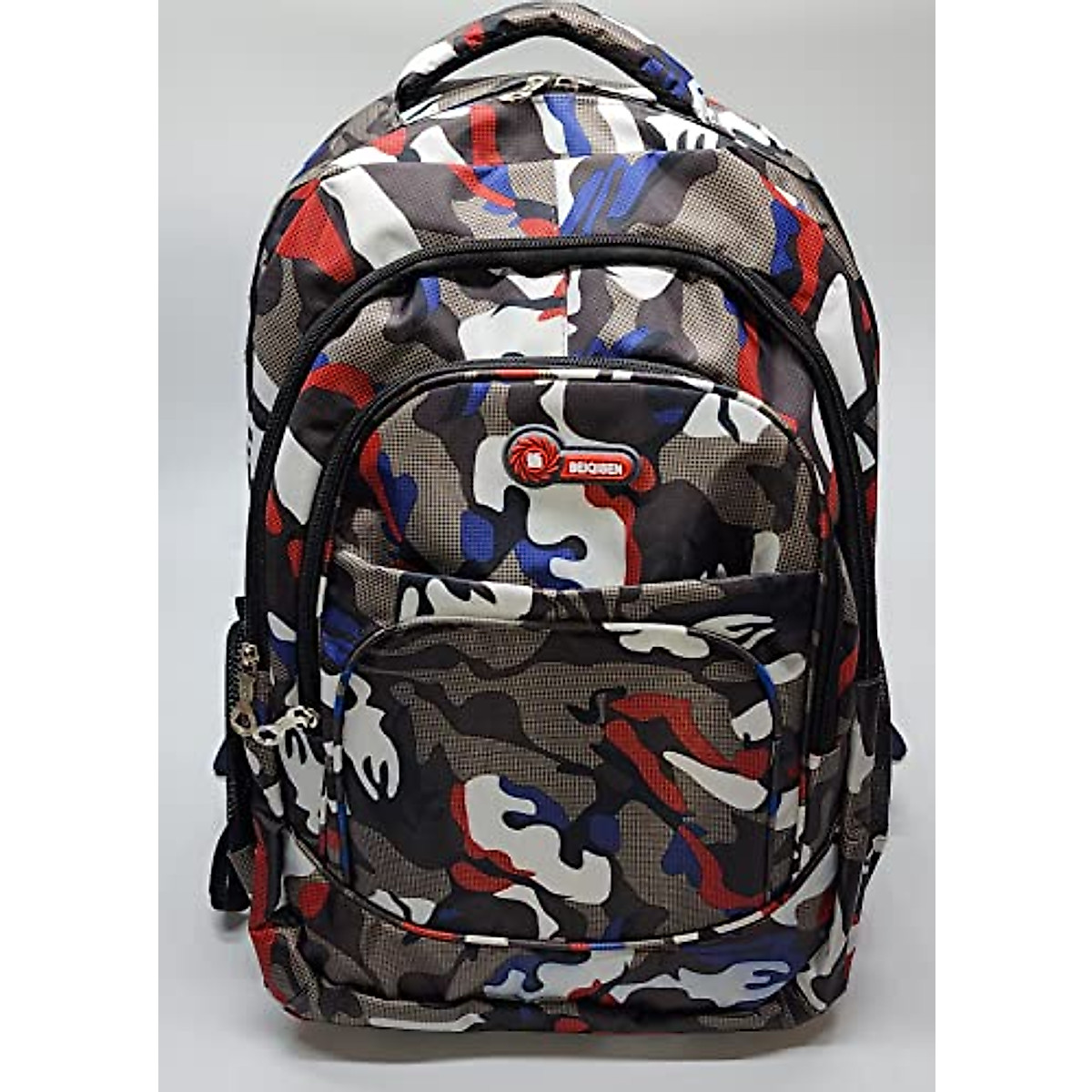 Synergy Shipping Solutions Universal/Unisex Fashionable Backpack - Colorful Multi Cam Design - Lightweight & Durable with Capacity to Hold Books, Laptops, Sports & Outdoor Items, Large Capacity