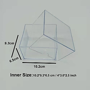 for Pokemon Cards Box, Acrylic Trading Card Storage Organizer Clear Boxes,for Sports Football, Basketball, Baseball, Hockey Magic Cards,White 1 Pack