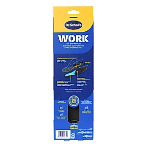 Dr. Scholl's Work All-Day Superior Comfort Insoles (with) Massaging Gel, Men, 1 Pair, Trim to Fit