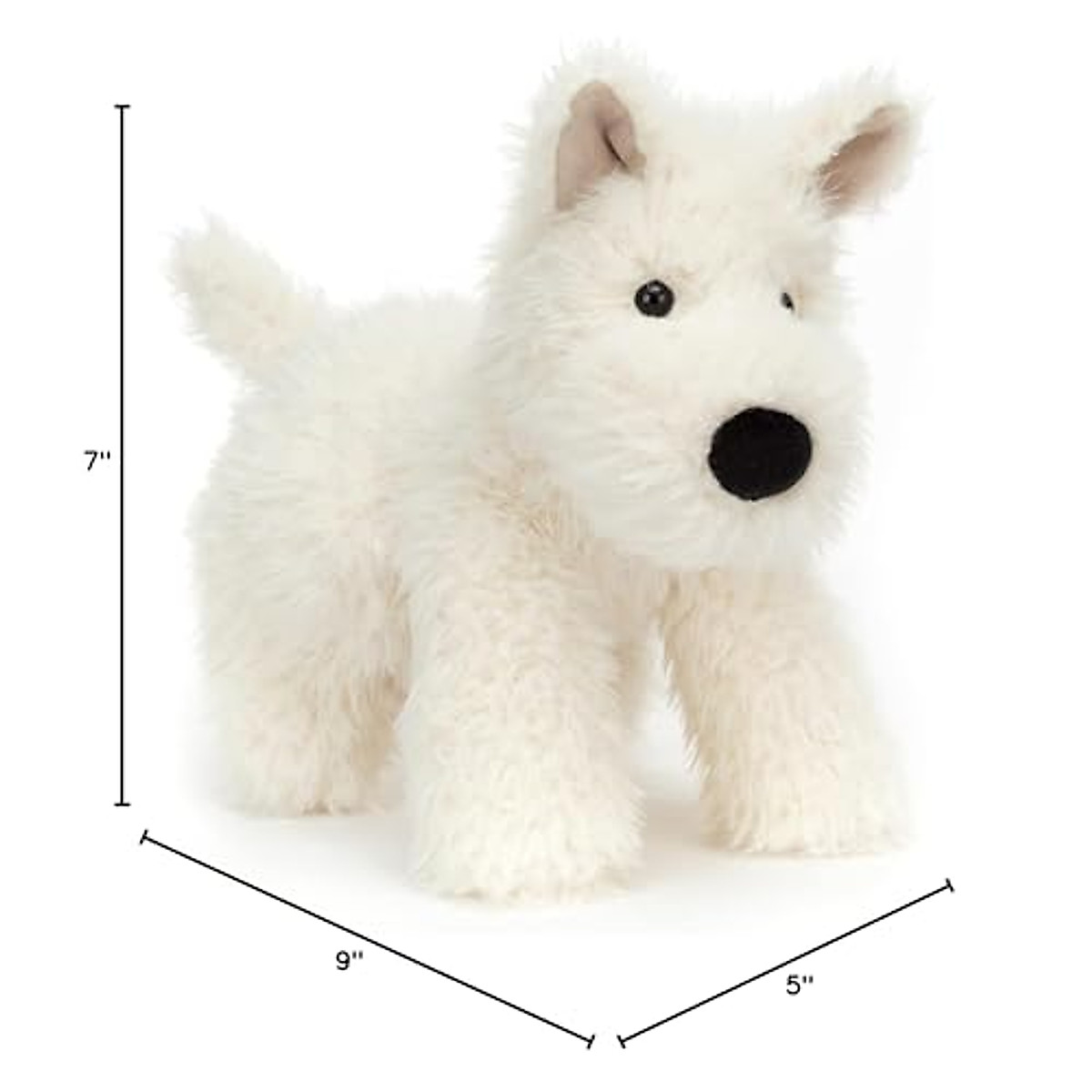 Jellycat Munro Scottie Dog Stuffed Animal, Medium 10 inches | Dogs and Puppies Plush Toy | Classic Children's Gift