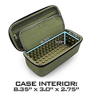 CASEMATIX Cordless Clipper Barber Case Compatible with Babyliss Hair Clippers, Buzzers, Trimmers, T Finisher Liner and More - Travel Case for Hair Stylist Compact Cutting Supplies - Case Only