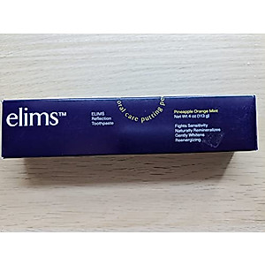 ELIMS Nano Hydroxyapatite Fluoride Free Toothpaste - Natural Xylitol Remineralizing Toothpaste for Whitening Sensitive Teeth - SLS Free Orange Pineapple Mint Flavored Toothpaste for Adults & Kids - 2 Pack