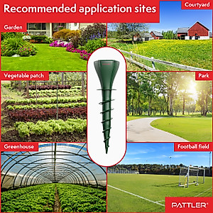 PATTLER® Mole Repellent Solar Powered | Innovative Screw-Shape Design | 8,000 Sq Ft Coverage | Best Snake Repellent for Yard, Great for Getting Rid of Moles and Voles | Gopher Repellent | 2 Units