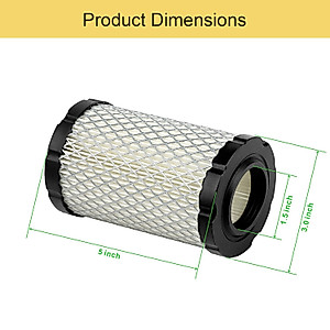 4 Pack Air Filter 591334 796031 Lawn Mower Engine Filters For 594201 797704 Replacement Plus Foam Pre-Cleaners