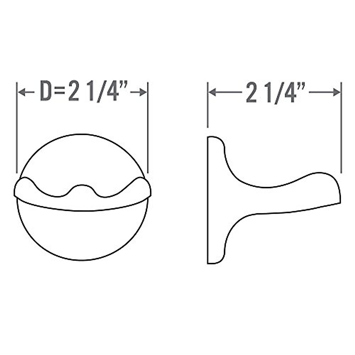 Bennington Lakefront Double Robe Hook 2 Pack Mounted Bath Accessory, Oil Rubbed Bronze