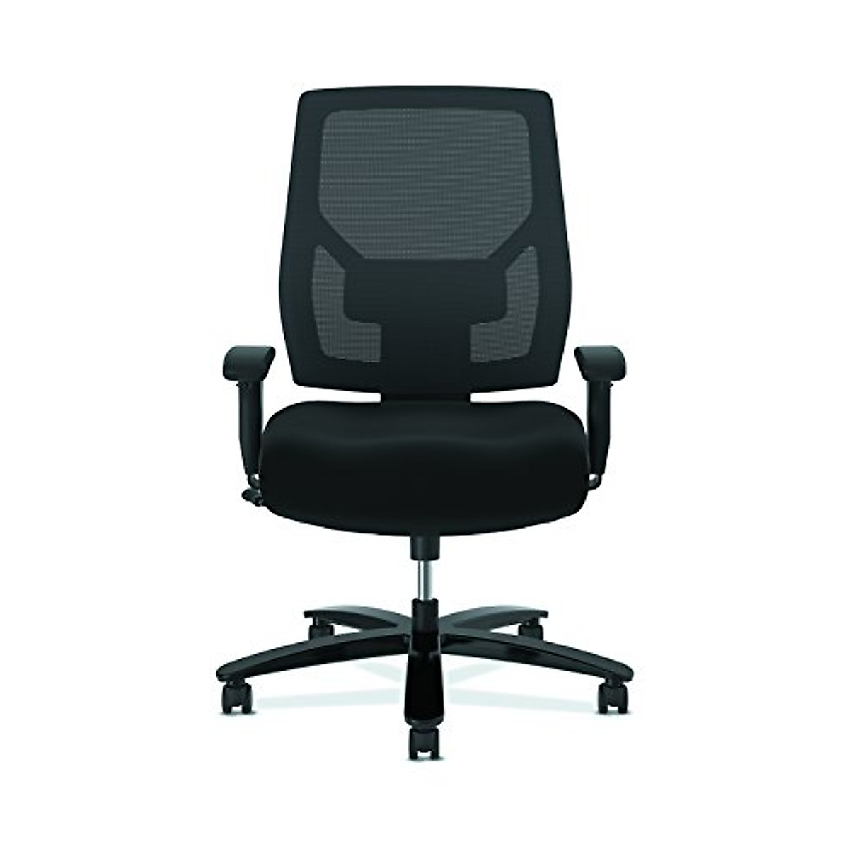 HON Crio High-Back Big and Tall Chair - Fabric Mesh Back Computer Chair for Office Desk, in Black (HVL581)