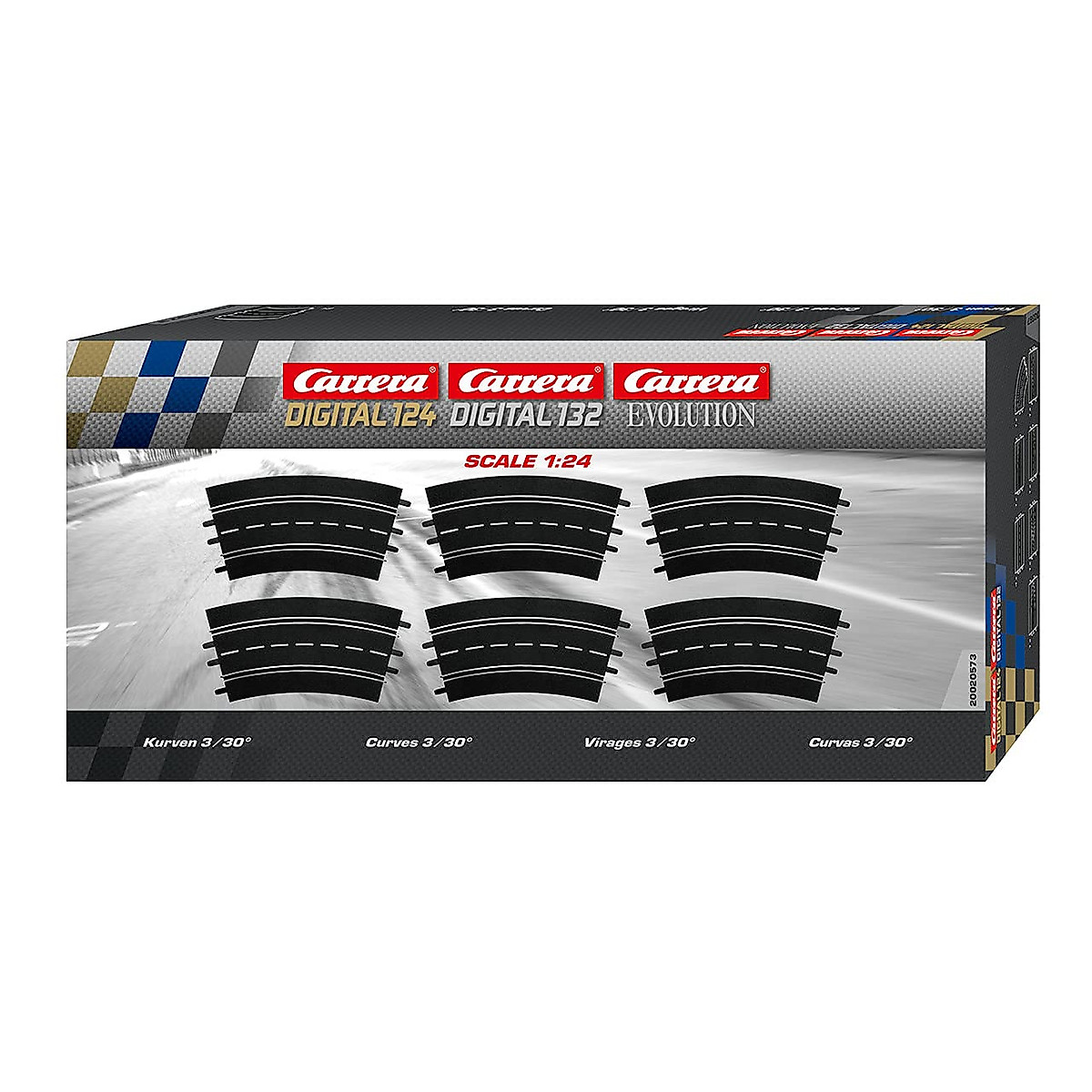 Carrera 20573 Curve 3/30, 6 pcs, Digital 124/132 and Analog
