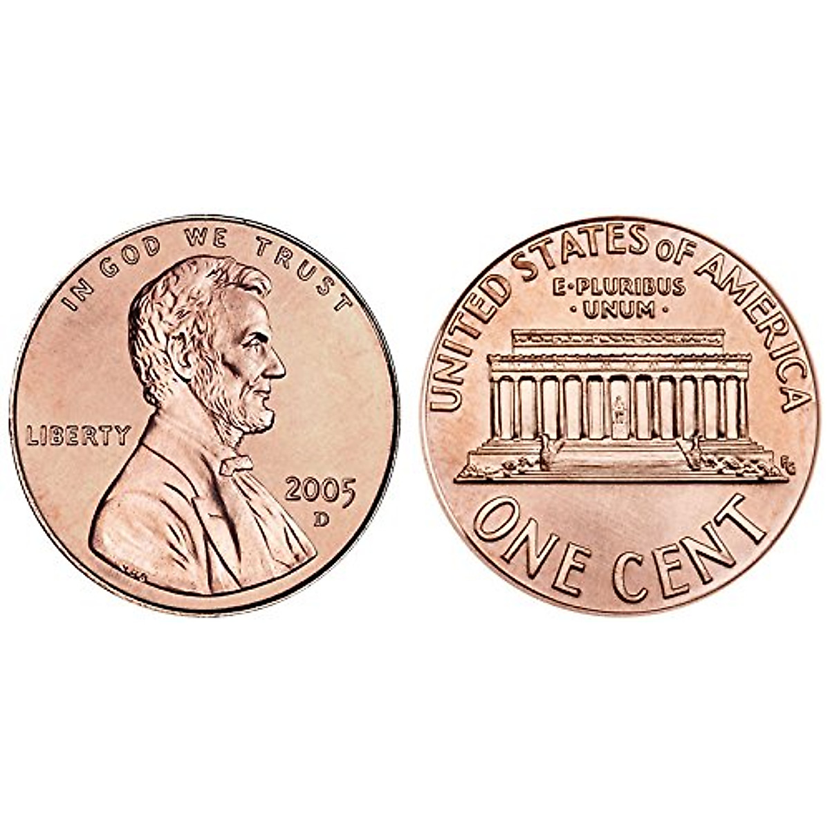 Flintski Jewelry US Penny 1/20th Gold Filled Coin Edge Coin Bezel Pendant