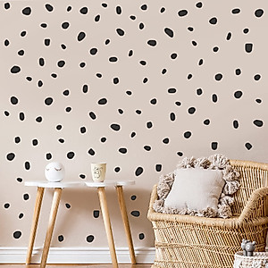 284 Pieces Polka Dots Wall Decal Irregular Polka Dot Stickers Modern Minimalist Geometric Wall Stickers Peel and Stick Decal Art for Kids Bedroom Classroom