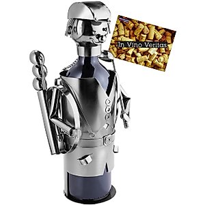 BRUBAKER Wine Bottle Holder Statue "Golfer" Sculptures and Figurines Decor & Vintage Wine Racks and Stands Gifts Decoration