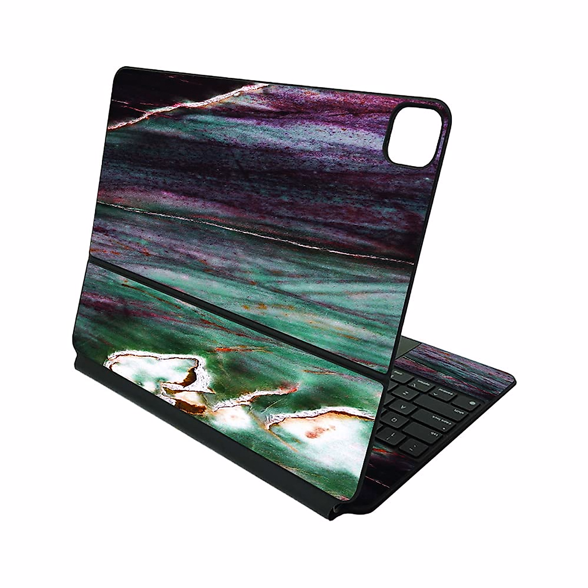 MightySkins Skin Compatible with Apple Magic Keyboard for iPad Pro 12.9" (3rd-6th Generation) - Grunge Marble | Protective, Durable, and Unique Vinyl Decal wrap Cover | Easy to Apply | Made in The USA