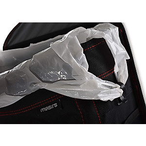 Masirs Vehicle Trash Can - Large Removable Leakproof Garbage Bag, Fasten The Car Waste Basket to Back or Front Seat Headrest. Great Garbage Can for Car, SUV, Truck, Van or Minivan.