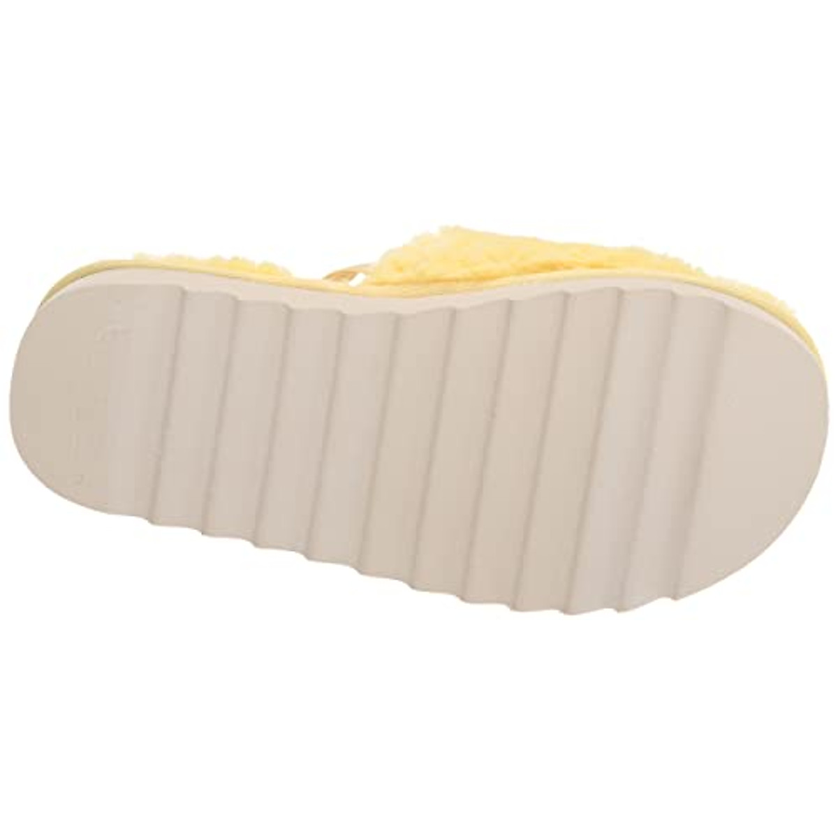 Koolaburra by UGG Unisex-Child K FUZZ'N Sandal, Pale Banana, 2 Little Kid