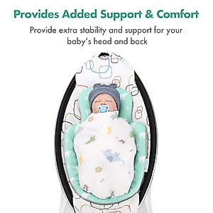 Minne Baby Infant Insert, Cool Mesh Fabric Newborn Insert Compatible with 4Moms MamaRoo and RockaRoo Swing, Soft and Breathable with Head and Body Support