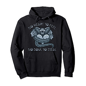 No heart to feel no soul to steal snake heart Pullover Hoodie