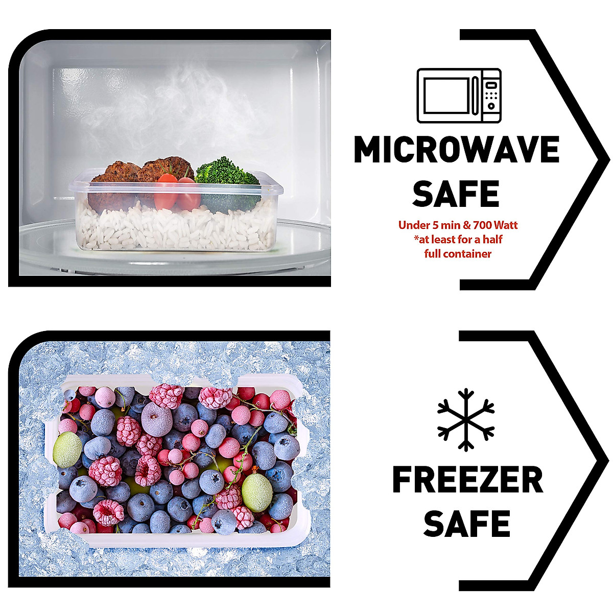 fullstar 34 PCS Plastic Food Storage Containers with Lids (17 Containers & 17 Lids), Leakproof BPA-Free Containers for Kitchen Organization, Meal Prep, Reusable Lunch Container -(Pack of 34)