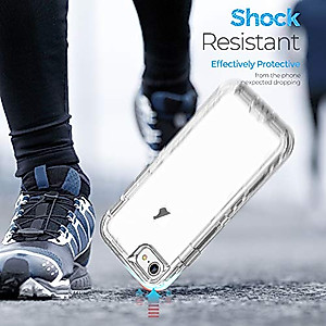 ORIbox Case Compatible with iPhone SE Case 2022/2020, Compatible with iPhone 7 Case, Compatible with iPhone 8 Case, Heavy Duty Shockproof Anti-Fall clear case