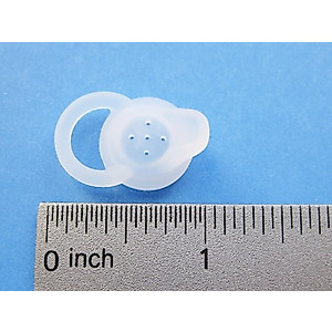 3 Parts White Set- 1 Earhook and 2 Earbuds Eartips Compatible with Motorola Boom 2+, Boom 2, Boom, HX600, Elite Flip HZ720, H17, H17txt, H19, H19txt, HX550, H525, H520 Wireless Headsets