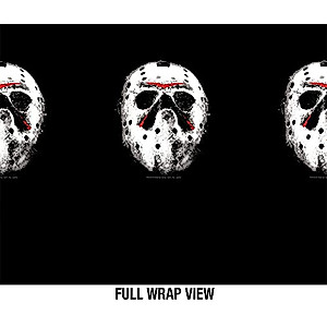 Friday the 13Th OFFICIAL Jason Mask 24 oz Insulated Canteen Water Bottle, Leak Resistant, Vacuum Insulated Stainless Steel with Loop Cap, Black