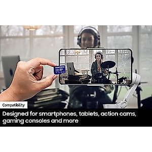 SAMSUNG PRO Plus microSD Memory Card + Reader, 512GB MicroSDXC, Up to 180 MB/s, Full HD & 4K UHD, UHS-I, C10, U3, V30, A2 for Android Phones, Tablets, GoPRO, DJI Drone, MB-MD512SB/AM, 2023