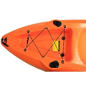 E-outstanding Kayak D Ring with Screw 6Set D-Ring Backrest Buckles Special Buttons M5x18 Screws for Canoe Boat Fishing Rigging Sailing Camping