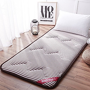 WJH Super Soft Sleep Mattress, Japanese Tatami Futon, Comfortable Thick Single Sleeping Pad Student Dormitory Memory Foam-B 120x200cm(47x79inch)
