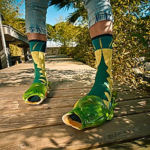 Coddies Fish Flip Flops | The Original Fish Slippers | Funny Gift, Unisex Sandals, Bass Slides, Pool, Beach & Shower Shoes | Men, Women & Kids (Green | 9-10 Men | 10-11 Women |EU 42-43)