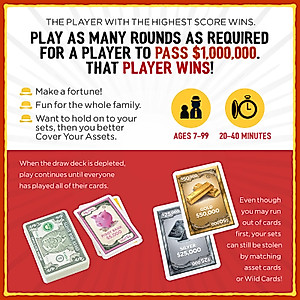 Grandpa Beck's Games Cover Your Assets | from The Creators of Skull King | Easy to Learn and Outrageously Fun for Kids, Teens, & Adults Alike | 2-6 Players Ages 7+