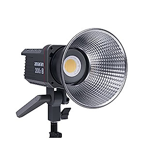 amaran 200x S 200W Bi-Color LED Video Light, 2700-6500k CRI95+, TLCI98+ Bluetooth App Control 9 Built-in Lighting Effects DC/AC Power Supply Bowens Mount Silent Fan (amaran 200xS)