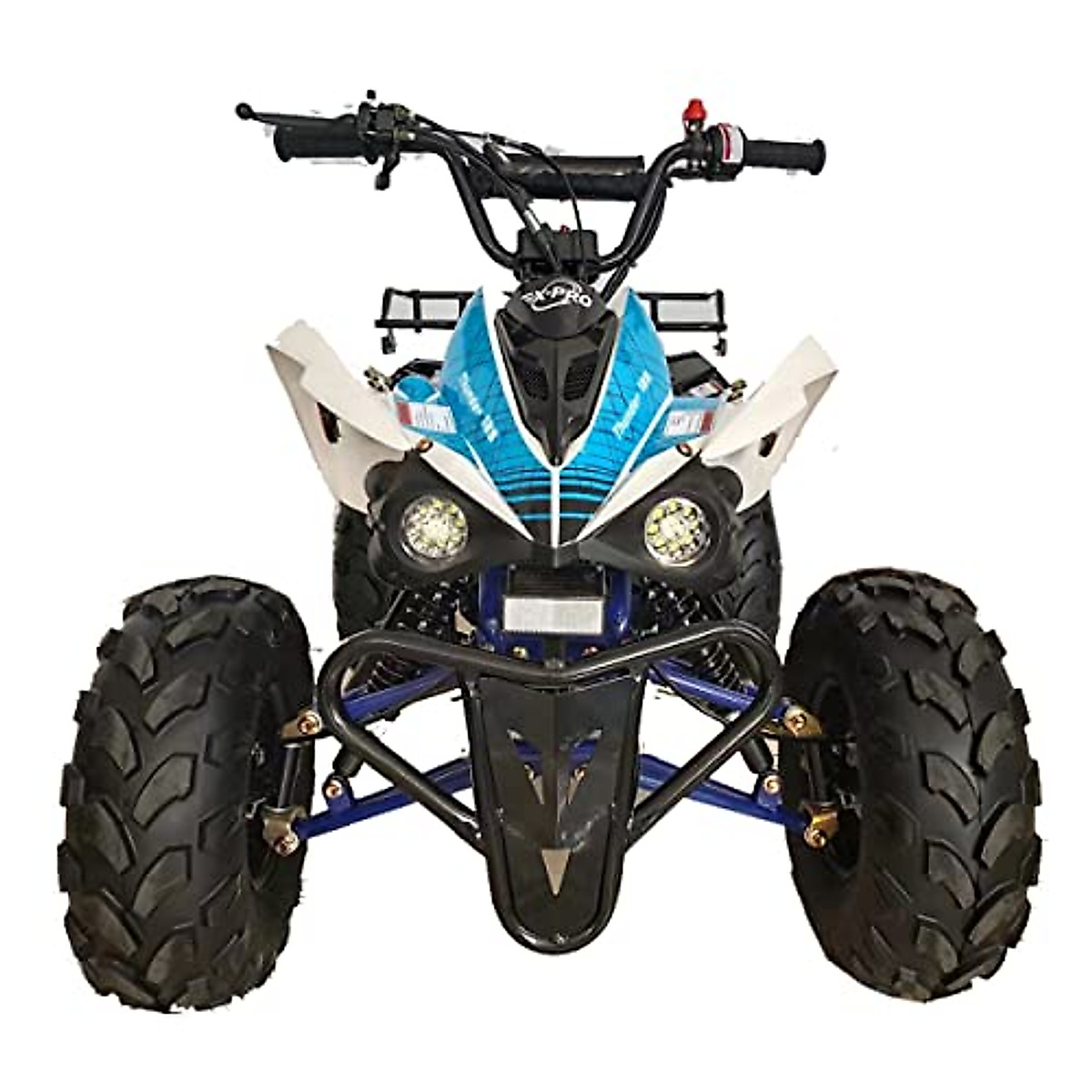 X-PRO 125cc ATV Quad Youth 4 Wheeler Adults ATVs Quads Middle Size 4 Wheelers (Blue)