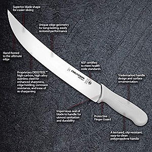 Dexter-Russell 12" Cimeter Style Steak Cutter, S132-12PCP, SANI-SAFE series, Multicolor