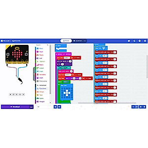 GeeekPi microbit V2 Club Kit (10 Pack microbit v2 go kit) with 10 BBC Micro:bit V2 Boards, Battery Holders, Micro USB Cable,20 AAA Batteries for Coding and Programming